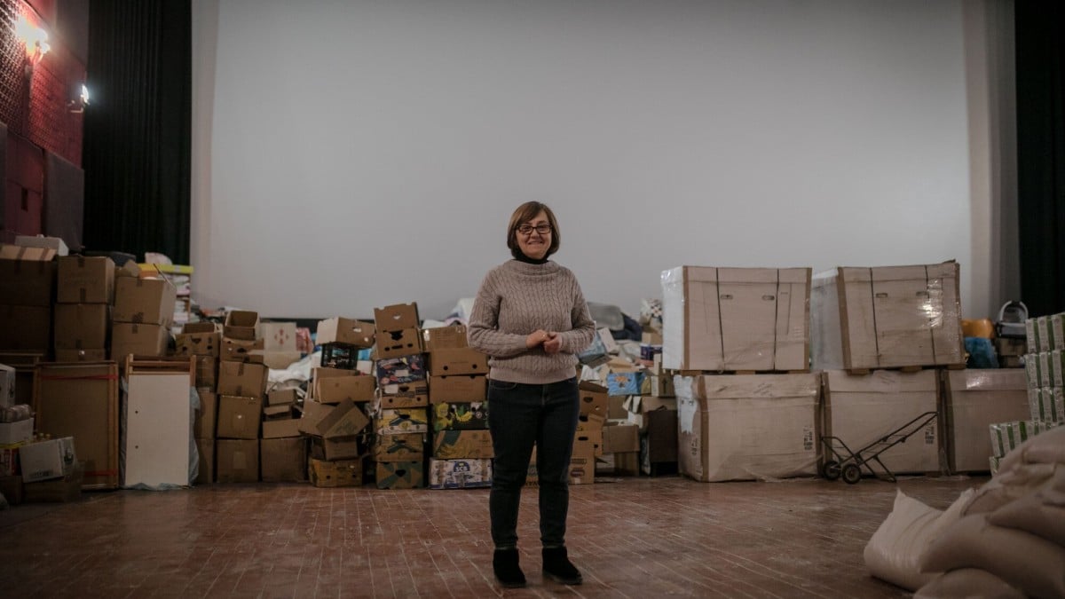 Step inside the cinema turned community hub in Ukraine | Concern Worldwide