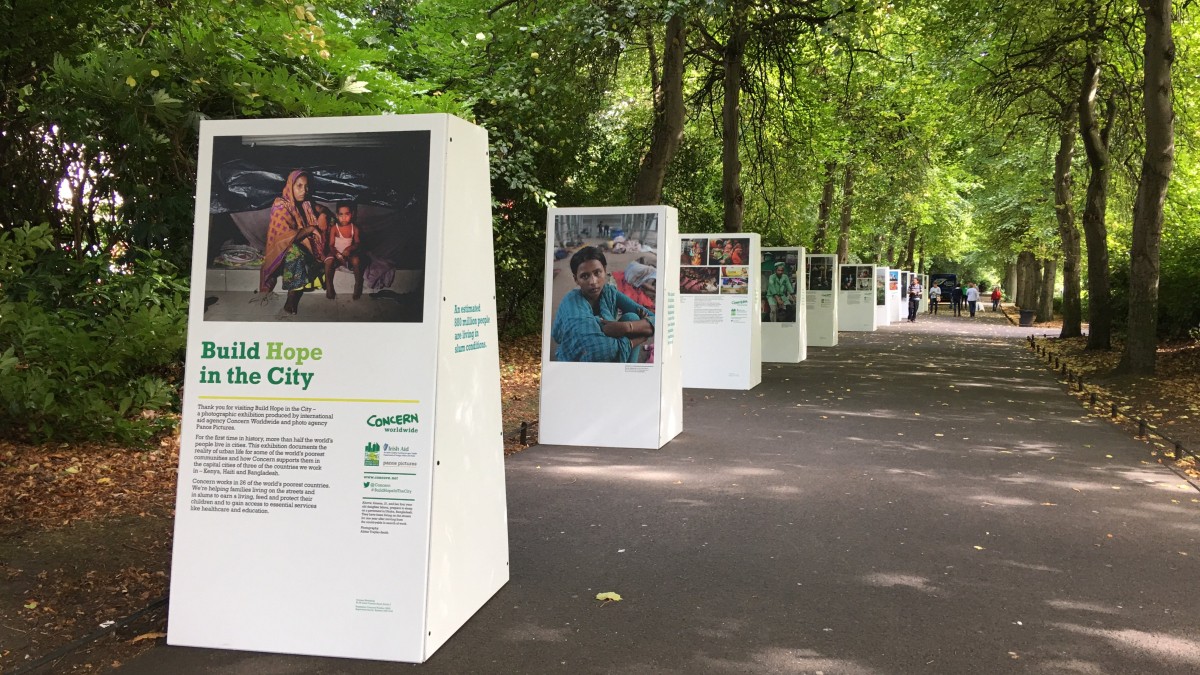 Outdoor Exhibition: Build Hope In The City | Concern Worldwide